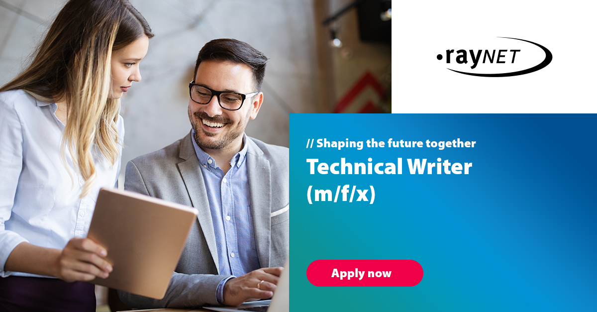 Technical Writer (m/f/x) | Career at Raynet